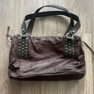Peruzzi | Bags | Vintage Peruzzi Brown Leather Shoulder Bag Bought In ...